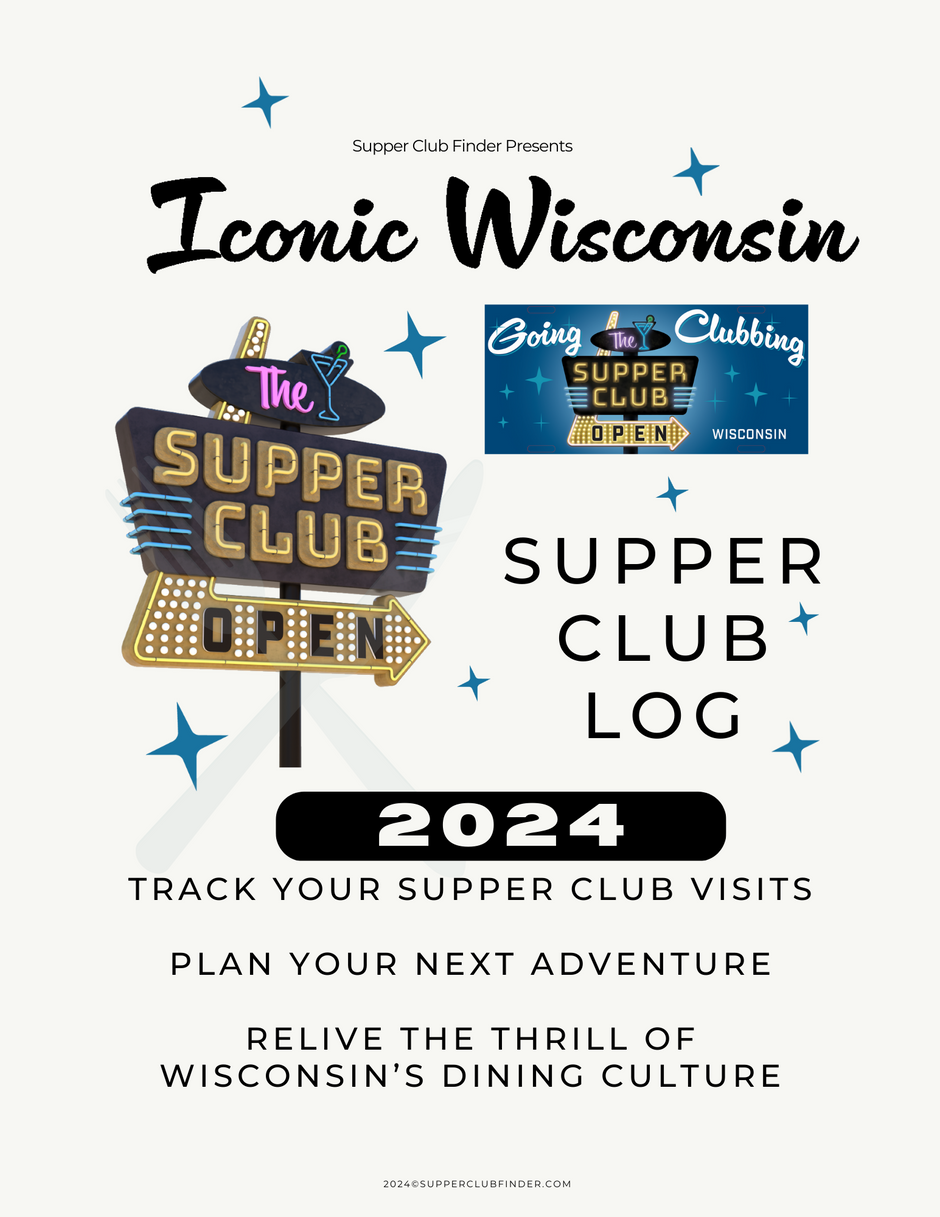 Wisconsin Supper Club Map Fine Art Print Poster – Wisconsin Supper Club ...